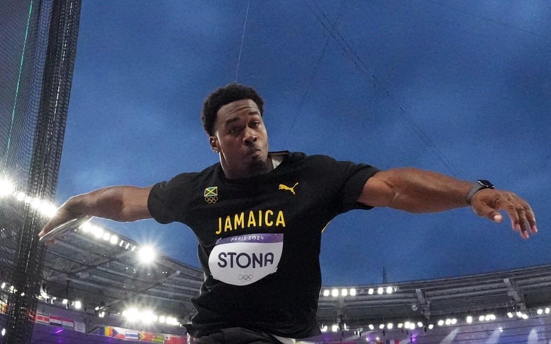Roje Stona won Jamaica's first Olympic gold medal in men’s discus